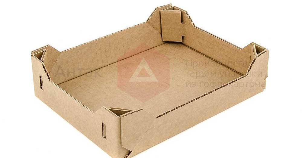 FEFCO 0771 Коробка клеенная, складная, лоток с усиленными углами