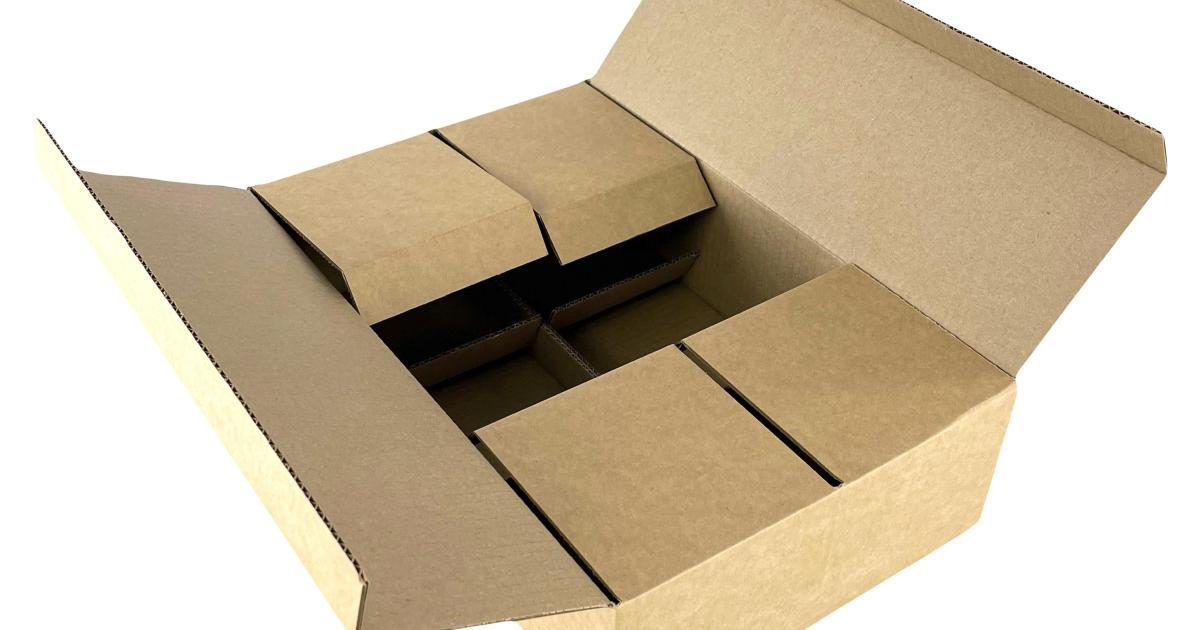 Коробка шестиклапанная с разделителем 0208 FEFCO: цена, описание ...